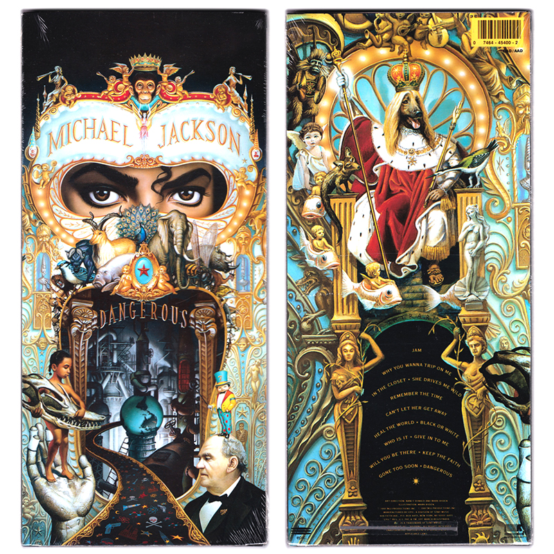 Michael Jackson Dangerous CD Album Longbox EK 45400 
